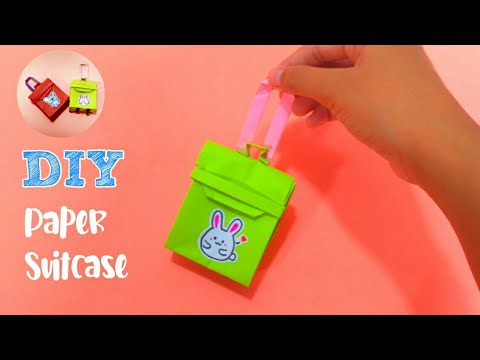 DIY Suitcase | How to make a suitcase out of paper | Suitcase origami ...