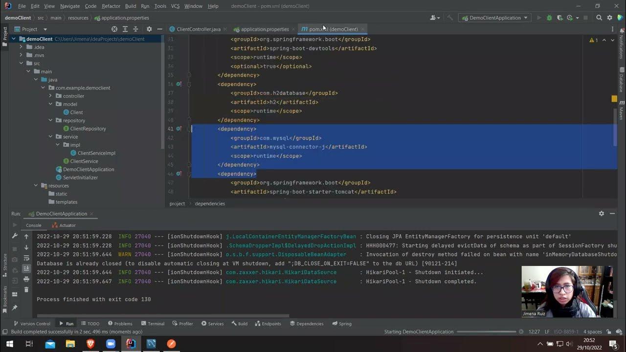 Conecta tu API Rest con BD H2 o MySQL (Spring Boot) - YouTube