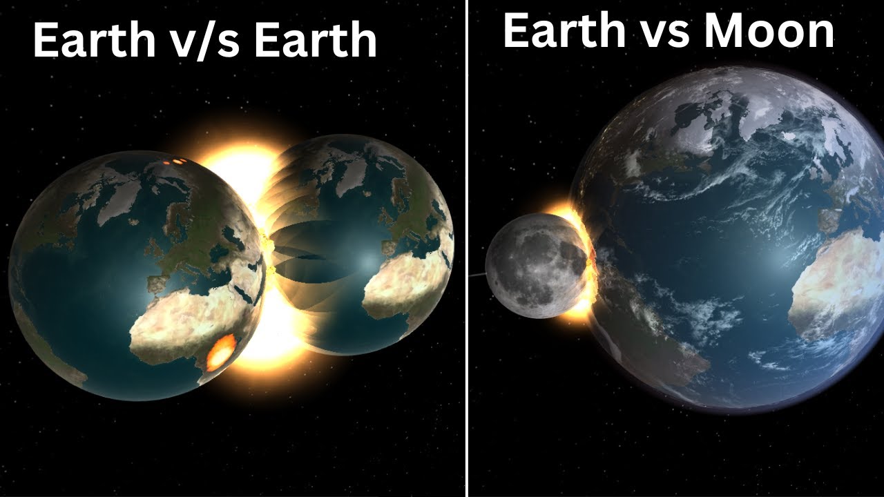 Earth vs Moon | Earth vs Earth | Universe sandbox | Engineered ...
