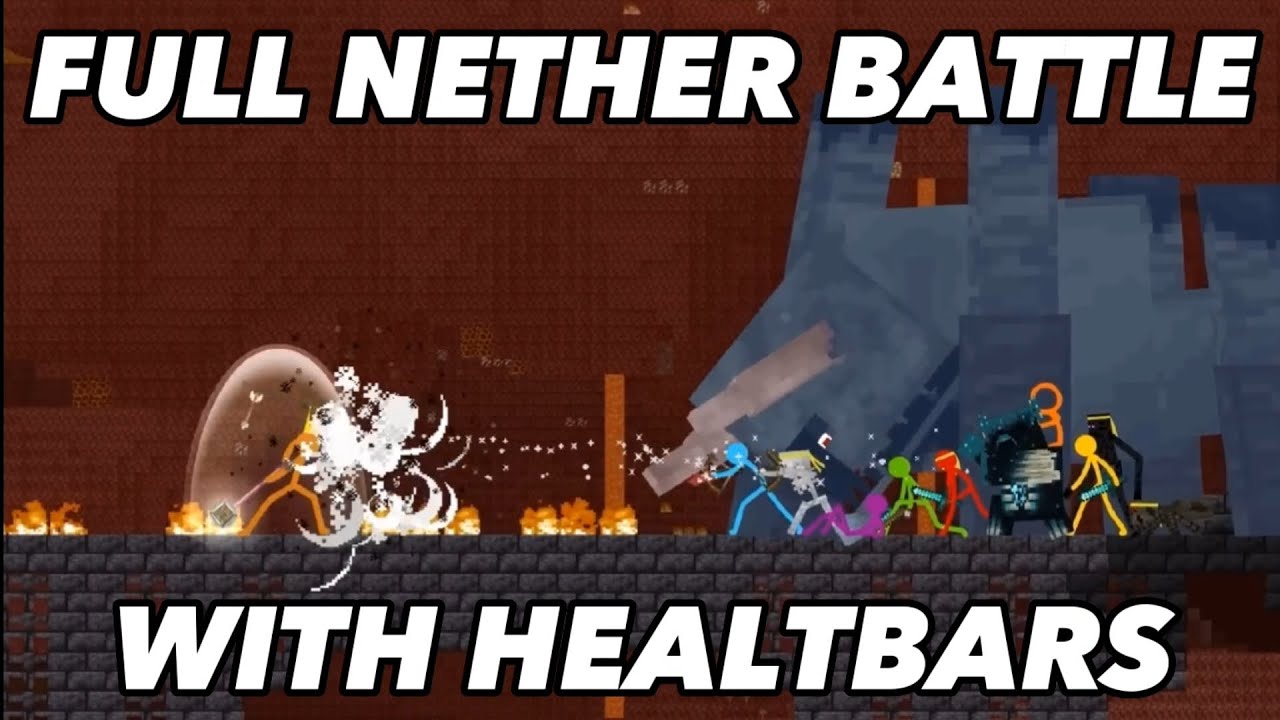 Animation vs. Minecraft - Full Nether Battle (With Healtbars) - YouTube