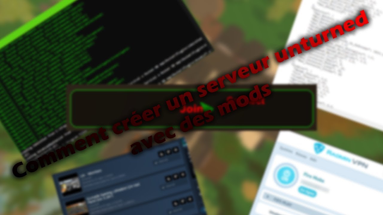 Comment créer un serveur unturned moddé et avec des plugins? Créer son serveur unturned #1 - YouTube
