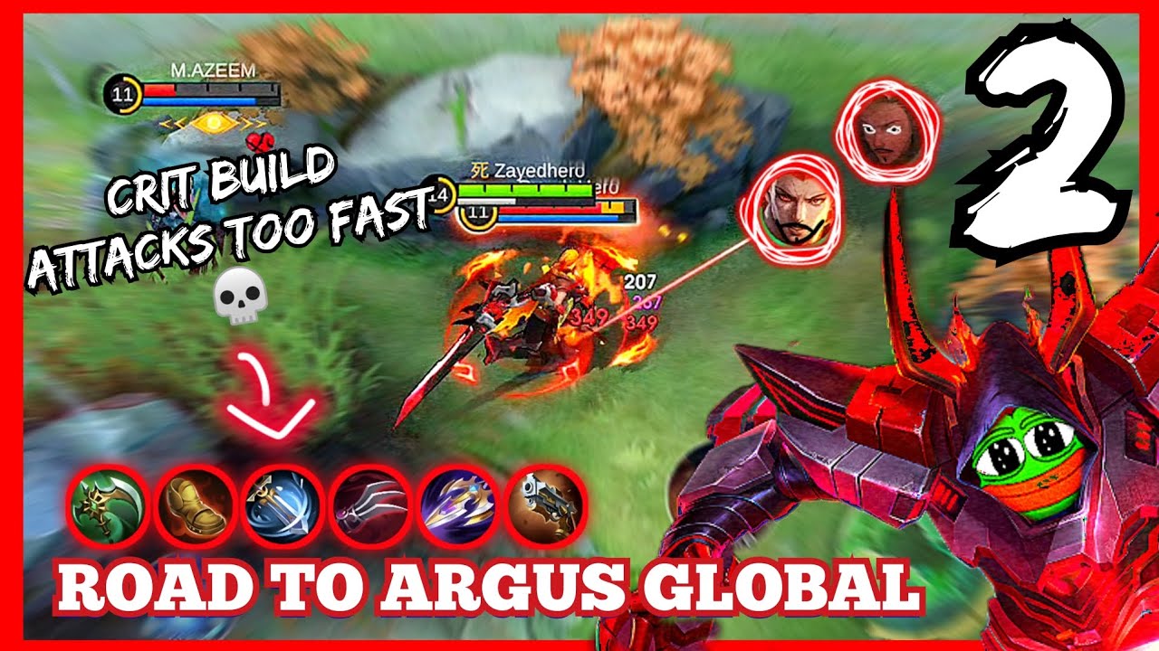 I Built Argus CRIT BUILD and he Attacks TOO FAST 💀 ~ MOBILE LEGENDS ...