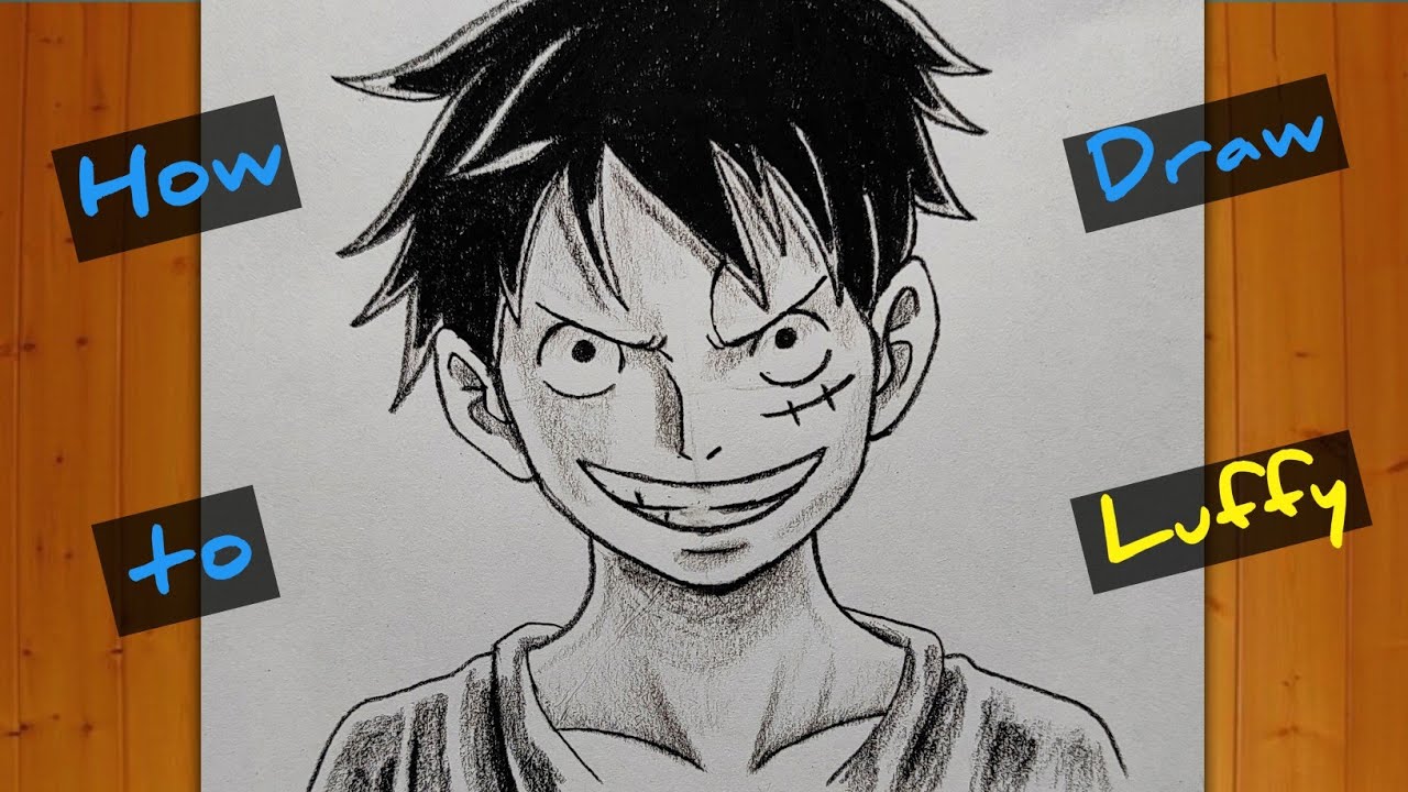 How to draw luffy for one peace || step by step drawing || Luffy ...