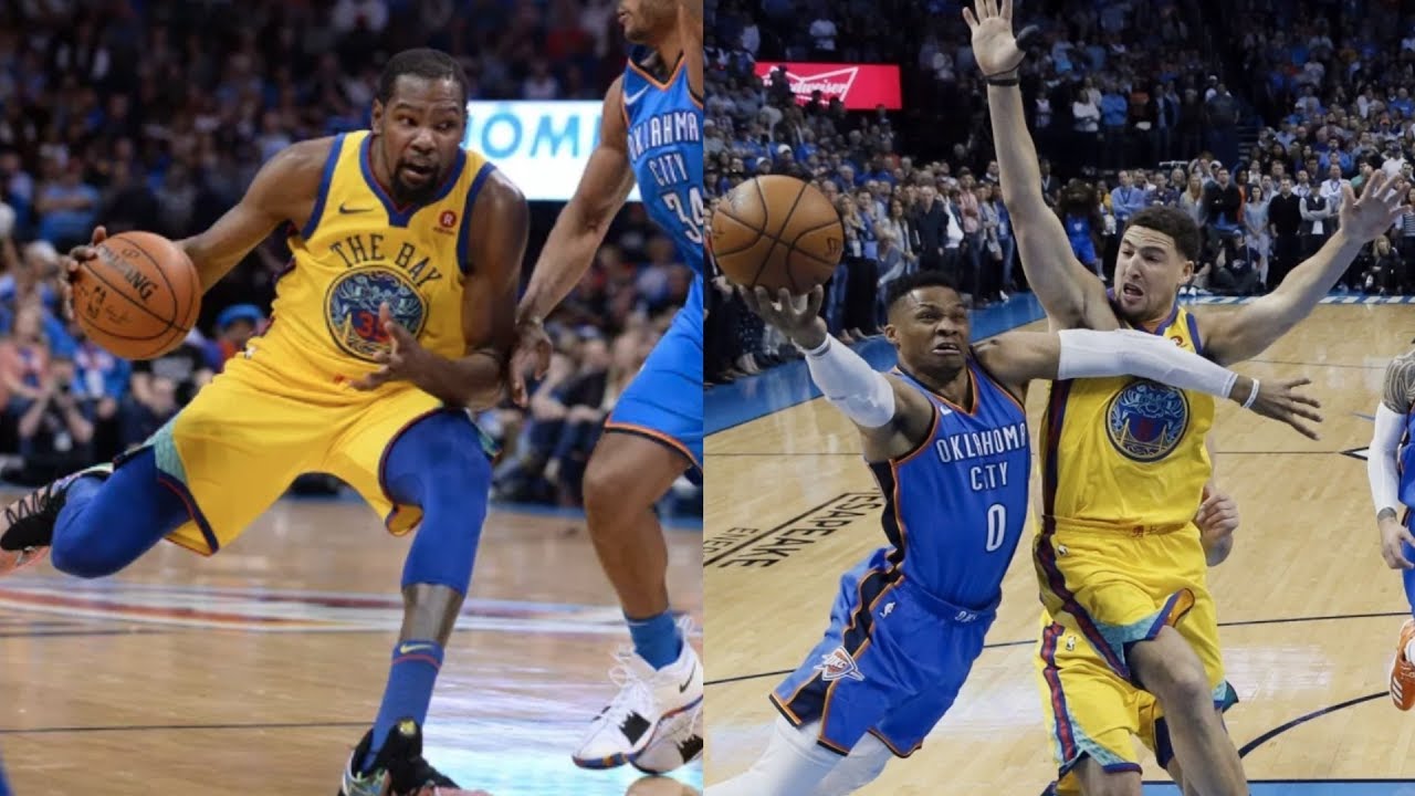 Kevin Durant vs Russell Westbrook Final Season Meeting! 2017-18 Season ...