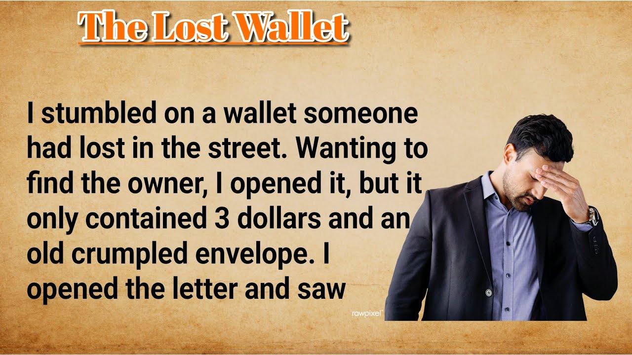 English story for listening | The lost wallet | improve your English ...