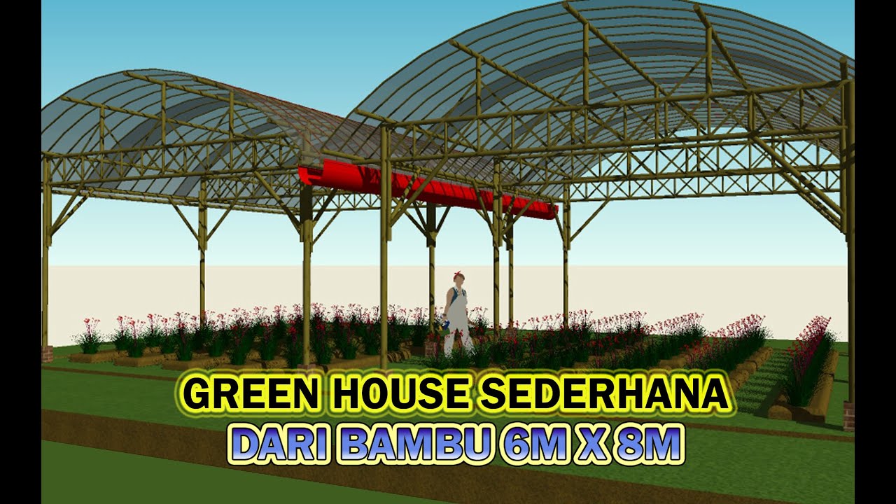 GREENHOUSE SEDERHANA DARI BAMBU - YouTube