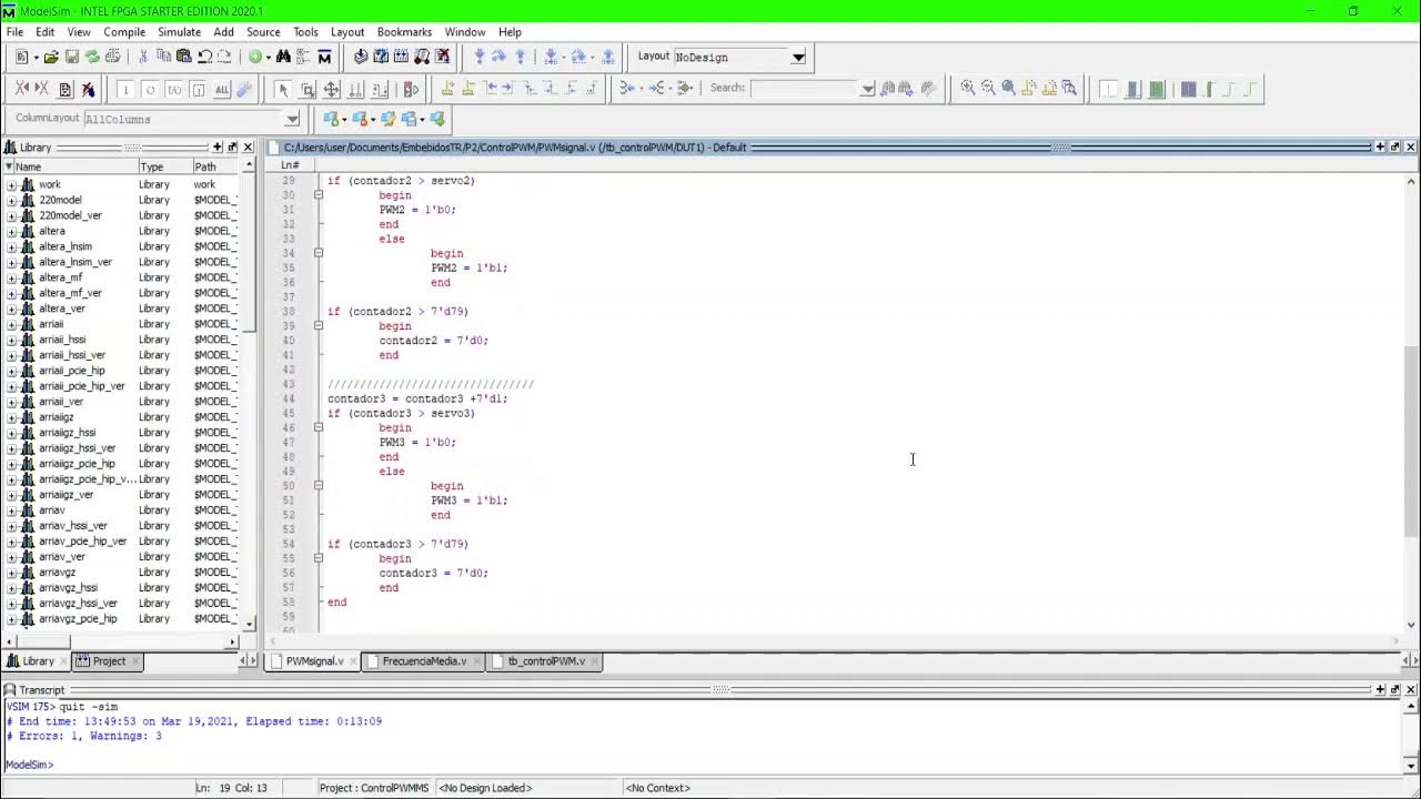 Control de servo por verilog - YouTube