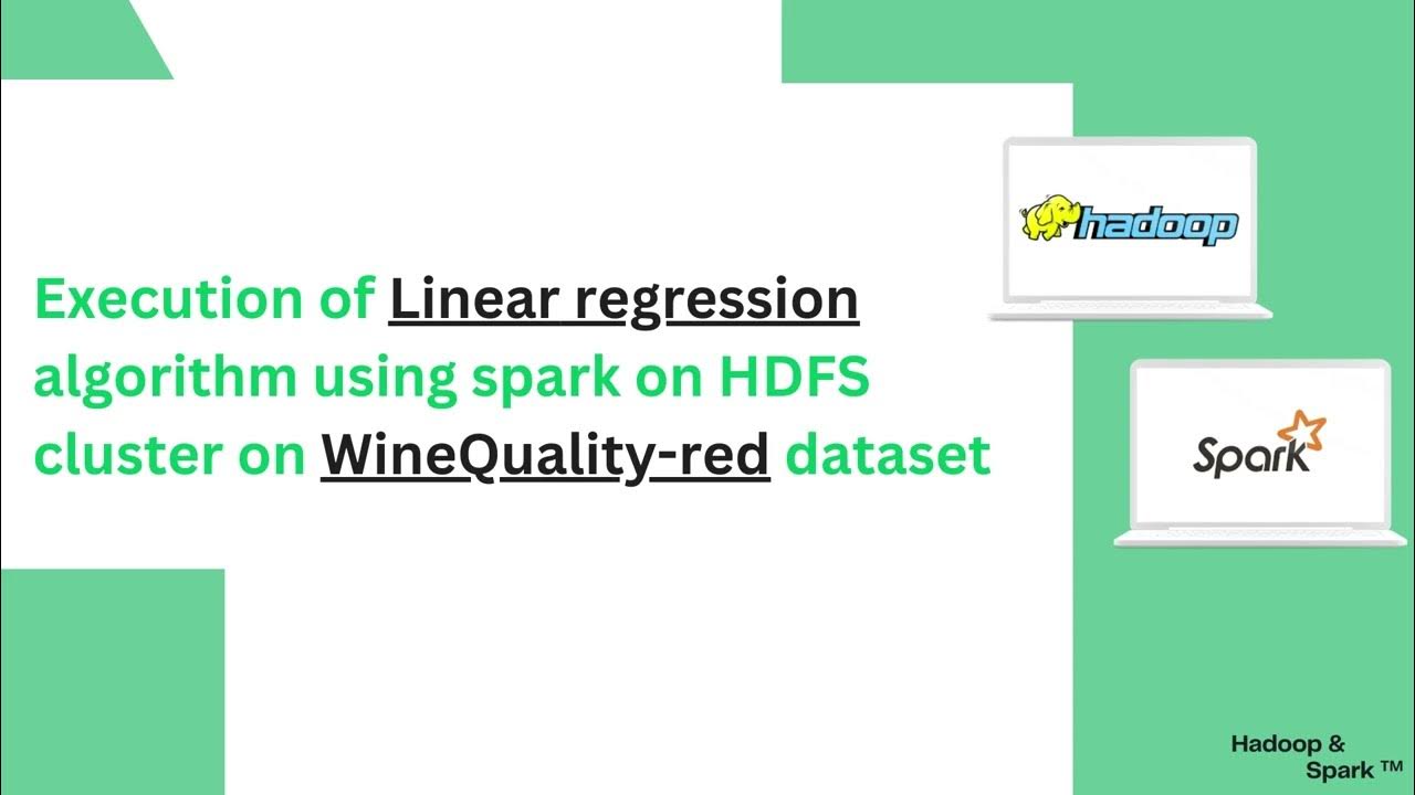 Spark based Linear Regression algorithm on the Wine Quality Datasets - YouTube