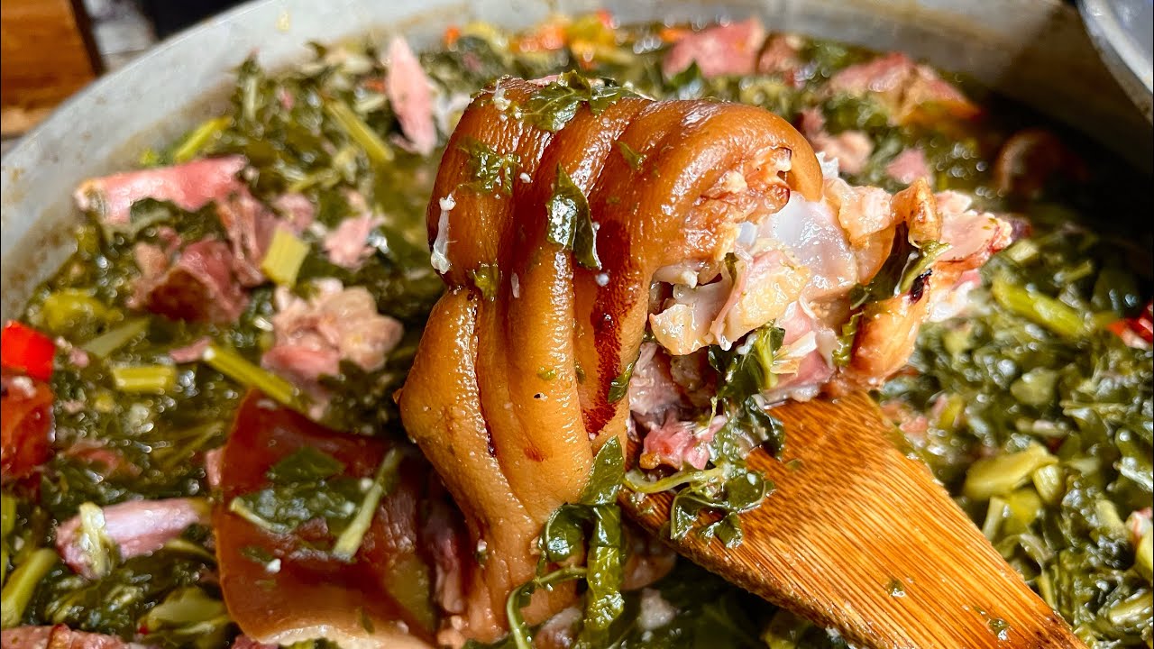 🐷FAMOUS PORK POT GREENS | Cooking w/ Ashley #cooking #recipe - YouTube