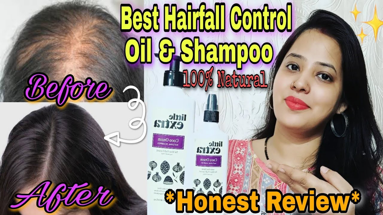 Little Extra Coco Onion Oil & Shampoo Review | 100%Natural | Hair Fall ...