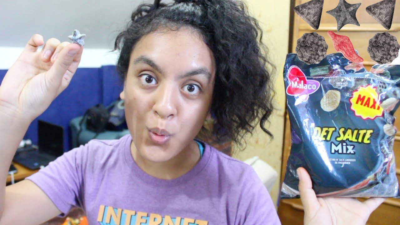 Eating Scandinavian Salty Licorice MUKBANG in 4 Languages - YouTube