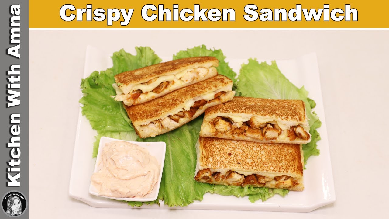 Crispy Chicken Sandwich Ramadan Recipe | Kitchen With Amna - YouTube