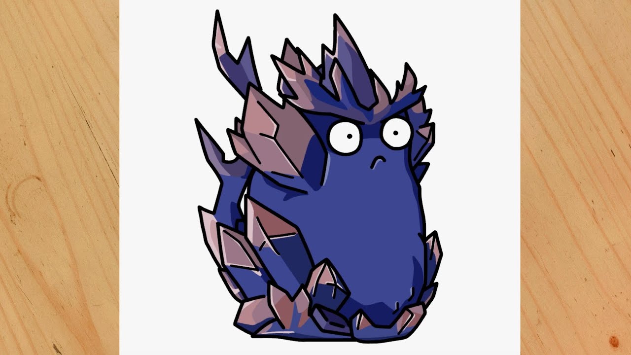 How to draw Obsidian Tall Nut from PVZ fusion Plants vs Zombies - YouTube
