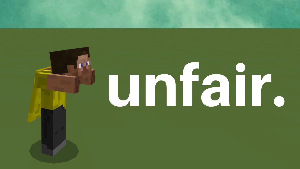 I used unfair minecraft skins. - YouTube