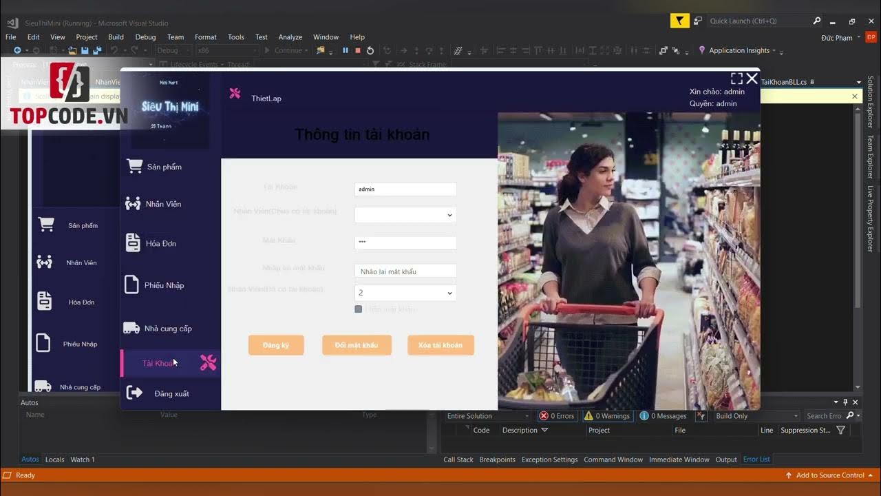 Mã code 55363.Quản Lý Siêu Thị Winform 3 Lớp + FULL Báo Cáo| Topcode - YouTube