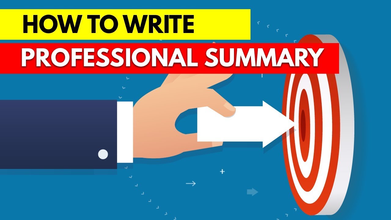 How To Write A Resume Professional Summary (Includes Examples) - YouTube