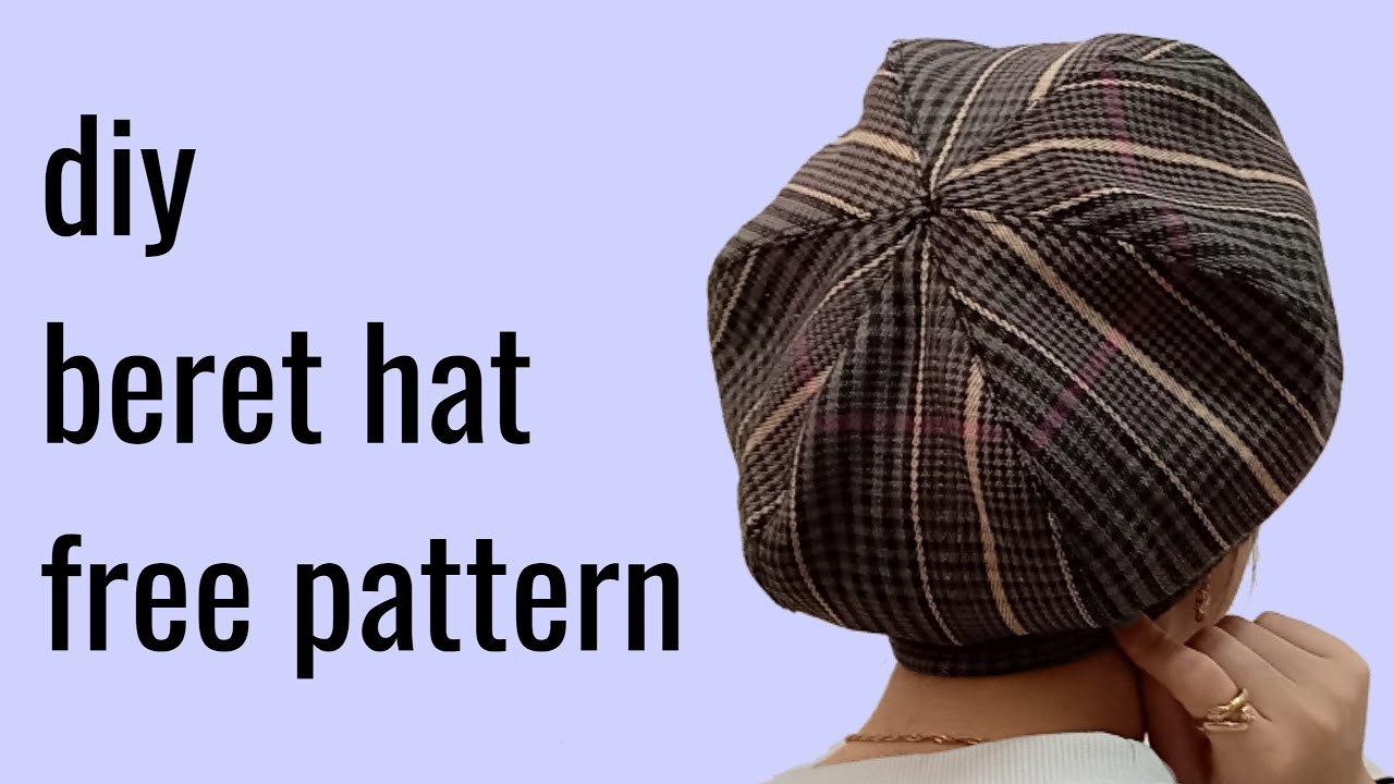 Amazing easy sewing beret hat step by step for beginners - YouTube