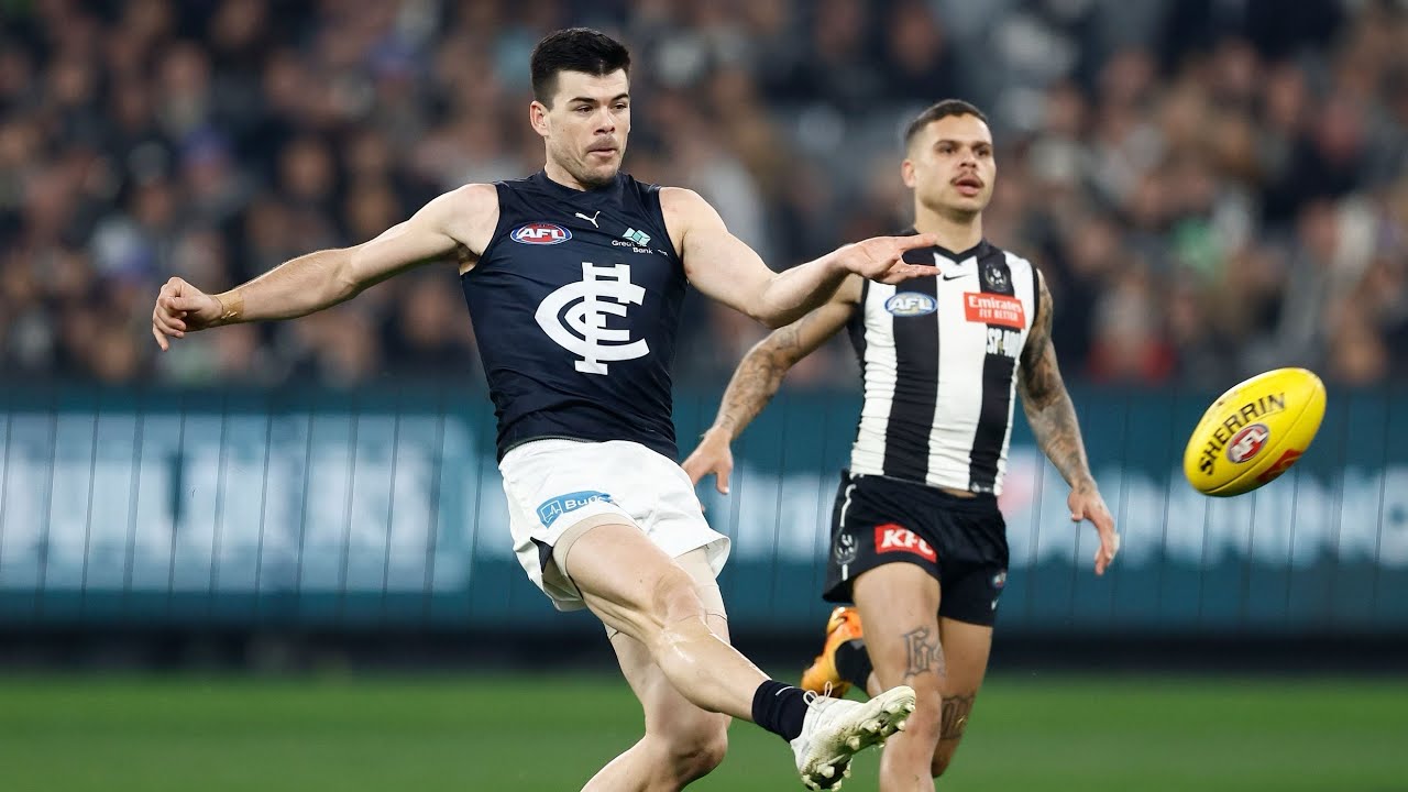 Matthew Kennedy - AFL 2024 Round 21 Highlights - Carlton vs Collingwood ...