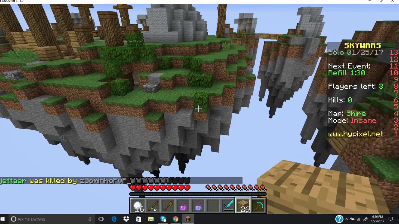 Minecraft hypixel skywars!!!!!!! - YouTube