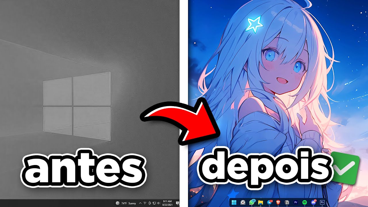 COMO DEIXAR O PC 20x MAIS BONITO! (WINDOWS 10 & 11) 💻 - YouTube