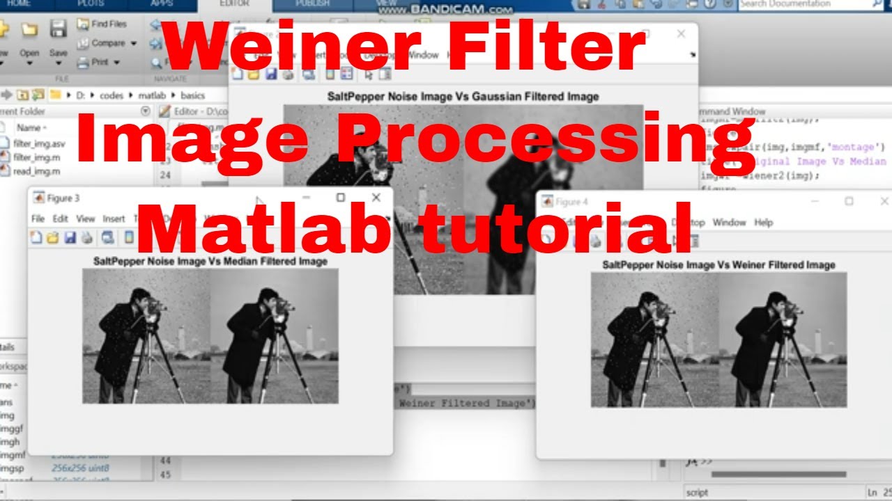 Matlab Image Processing Tutorial For Beginners Wiener Filter Image In