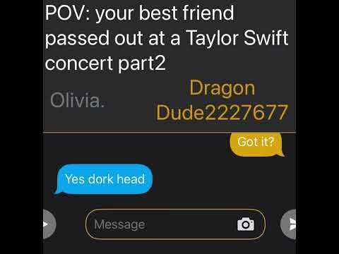 POV: your best friend passes out at a Taylor Swift concert part 2 - YouTube