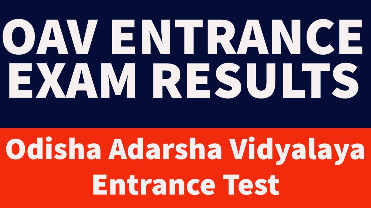 OAV Entrance Exam Result - YouTube