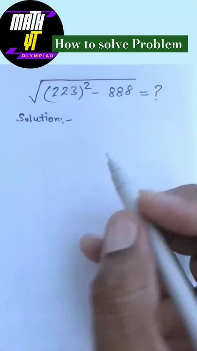 How to solve Problem??? - YouTube