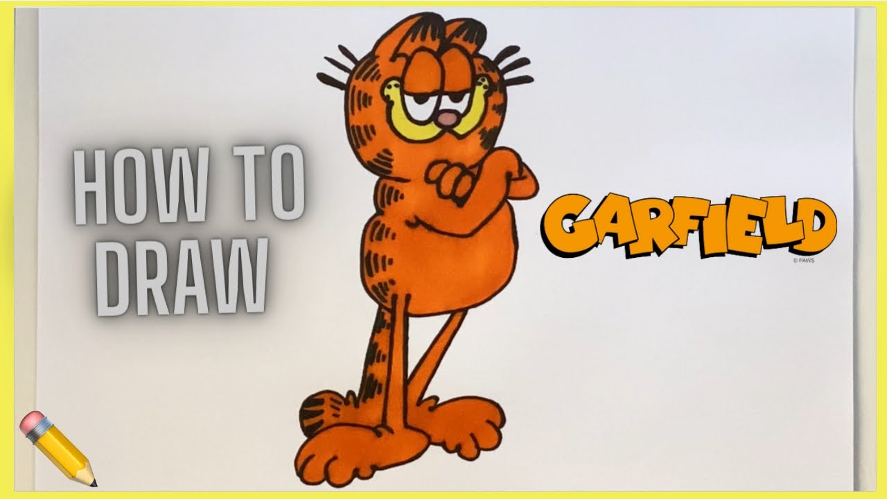 How to draw Garfield ️ - YouTube