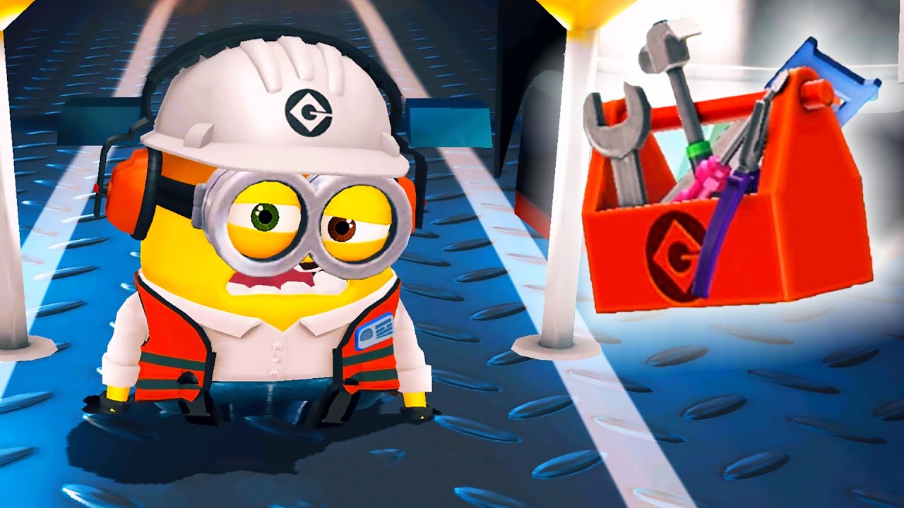 Minion rush Japan : robotics - Collecting Tools with Engineer Bob - YouTube