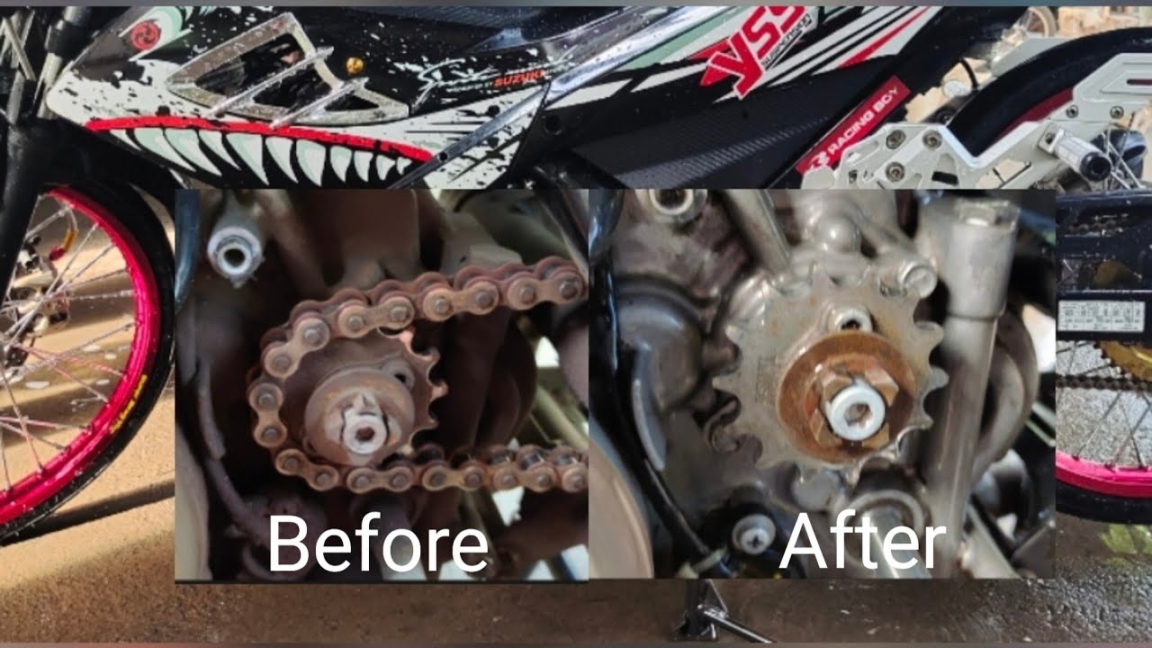 Paano linisin ang Engine sprocket at Kadena ng Raider 150 Carb ...