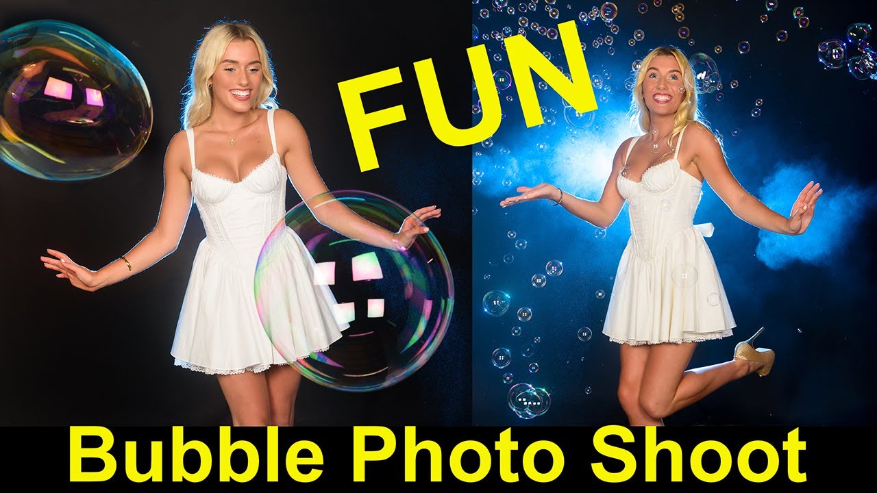 Model Photo Shoot with Bubbles: With Krysta Heath. How to create awesome bubble model images ...