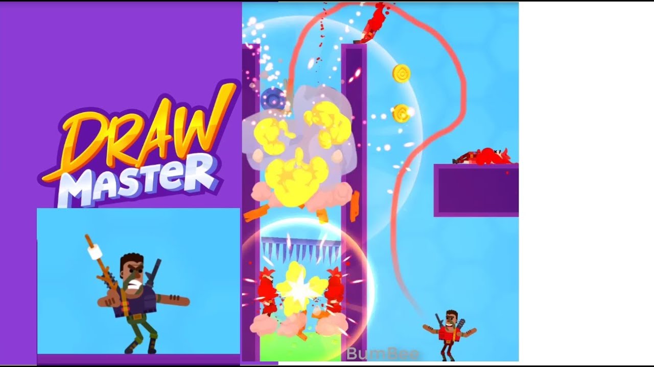 New characters level up with Drawmaster Game BumBeeGameplay - YouTube