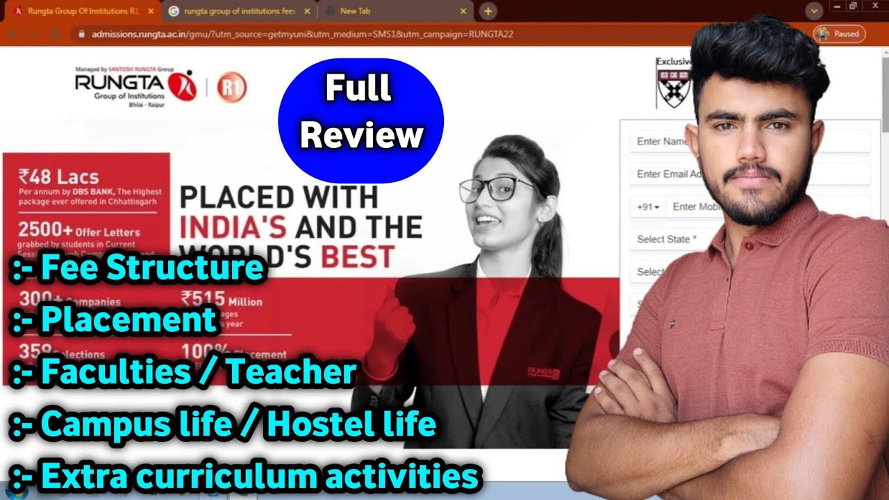 Rungta Group Of institutions ।। Fees structure ।। Admission process ...