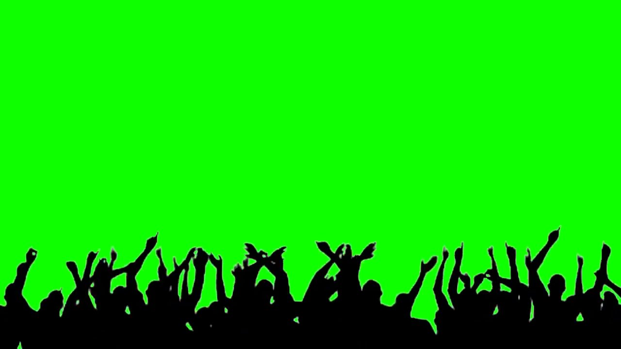 people at the concert green screen - YouTube
