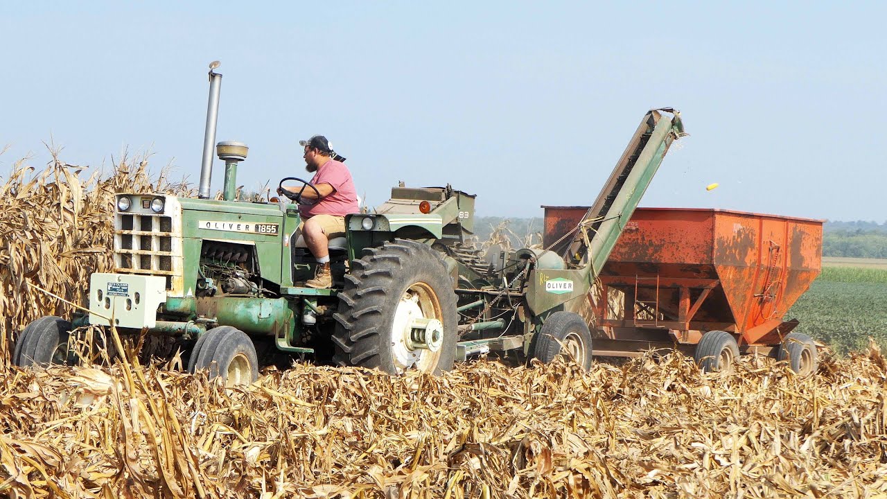 Vintage Tractor Corn Pickers in the Field Picking Corn | 100 Years of ...