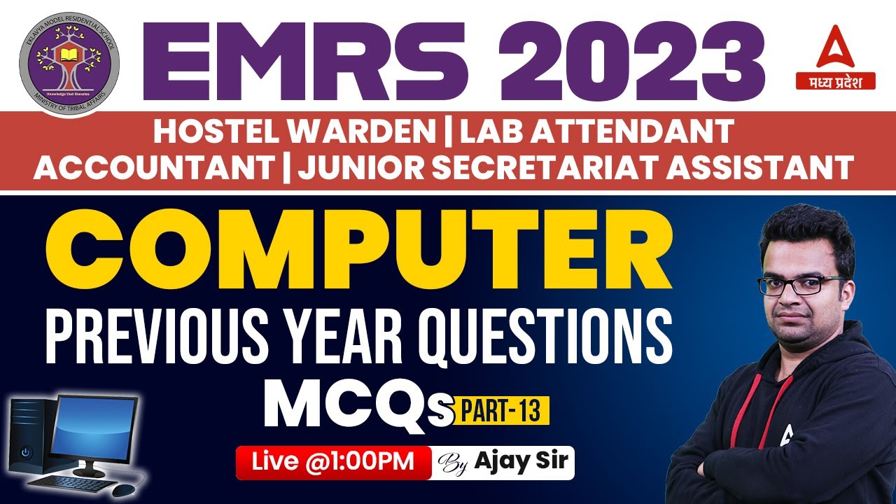 EMRS Computer Classes | EMRS Computer Science Previous Year Question ...