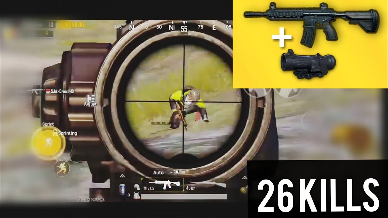 M416+6x Scope Best Combo 25+ KILLS! PUBG MOBILE - YouTube