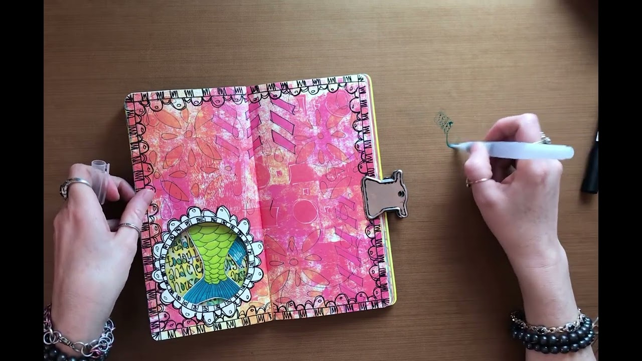 Day By Day Dylusions Dyalog 7 Day Back T Back-Day 2. Art Journaling ...