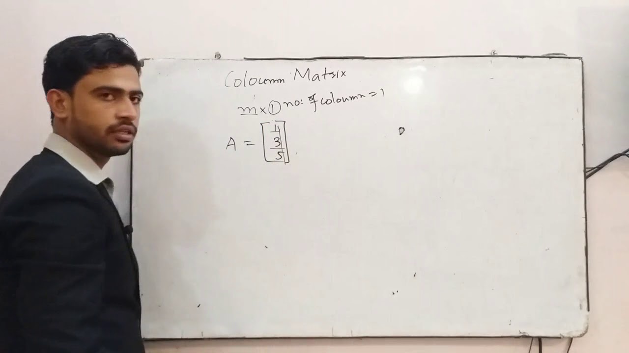 Row and Column Matrix | in Urdu and Hindi - YouTube