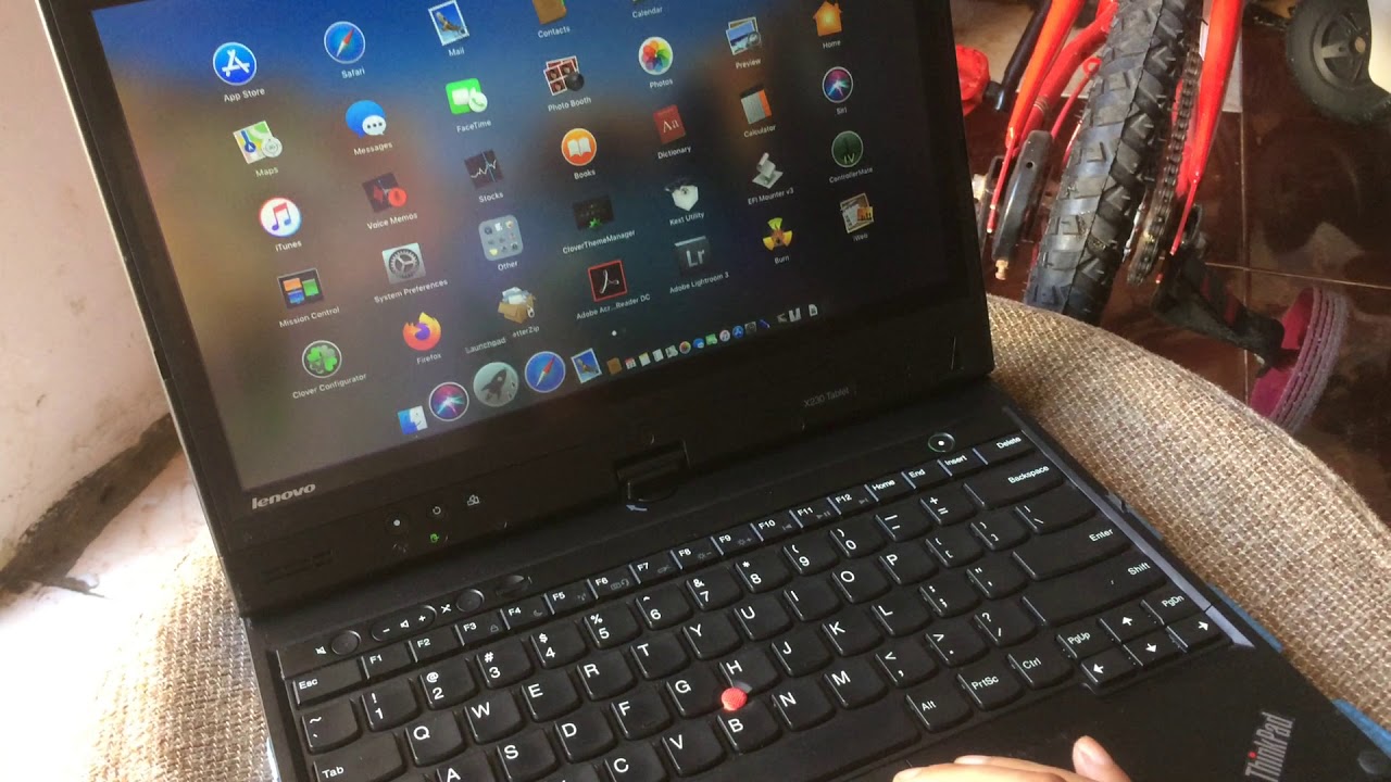Gesture Touchscreen Hackintosh - Lenovo X230T Tablet - YouTube