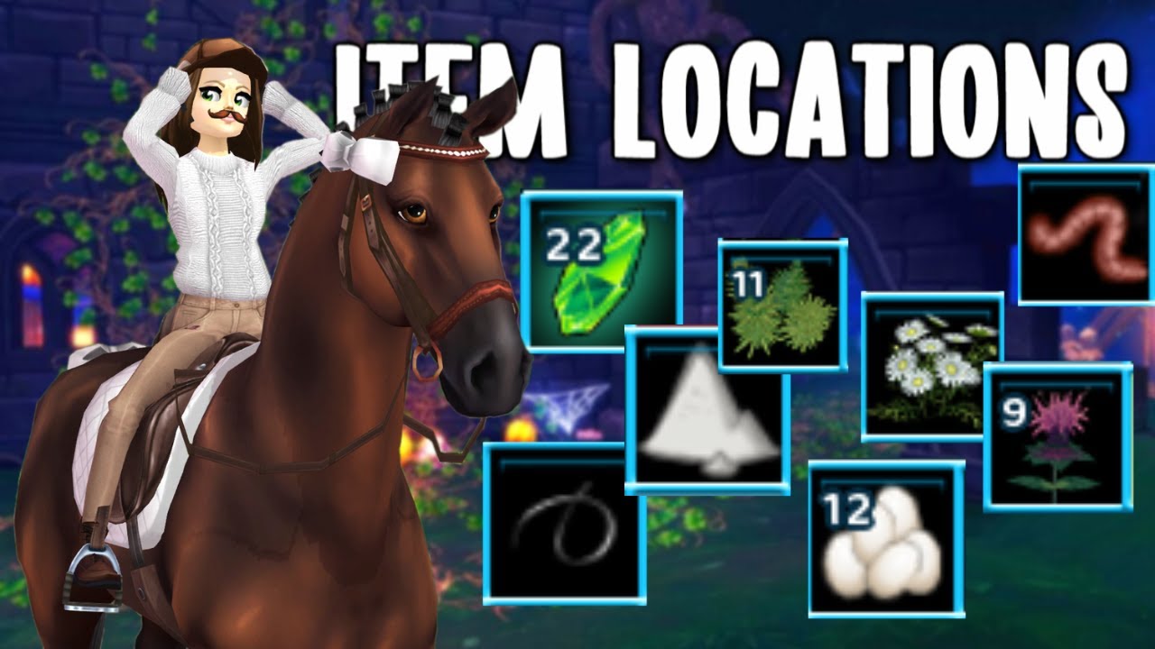 ALL ITEM LOCATIONS (Horse Hair, Ashes, Moss, Wiggly Worm, Ghost Goo ...
