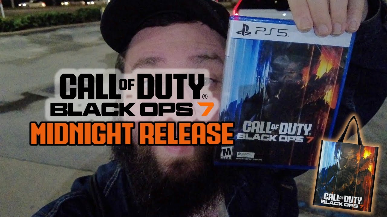 Call of Duty: Black Ops 7 Midnight Release at Gamestop! - YouTube