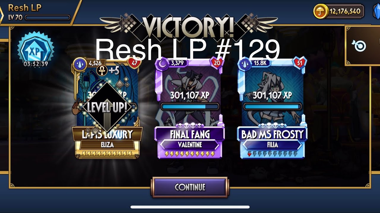 Resh LP #129: Final Fang’s Second Training Arc - Skullgirls Mobile ...