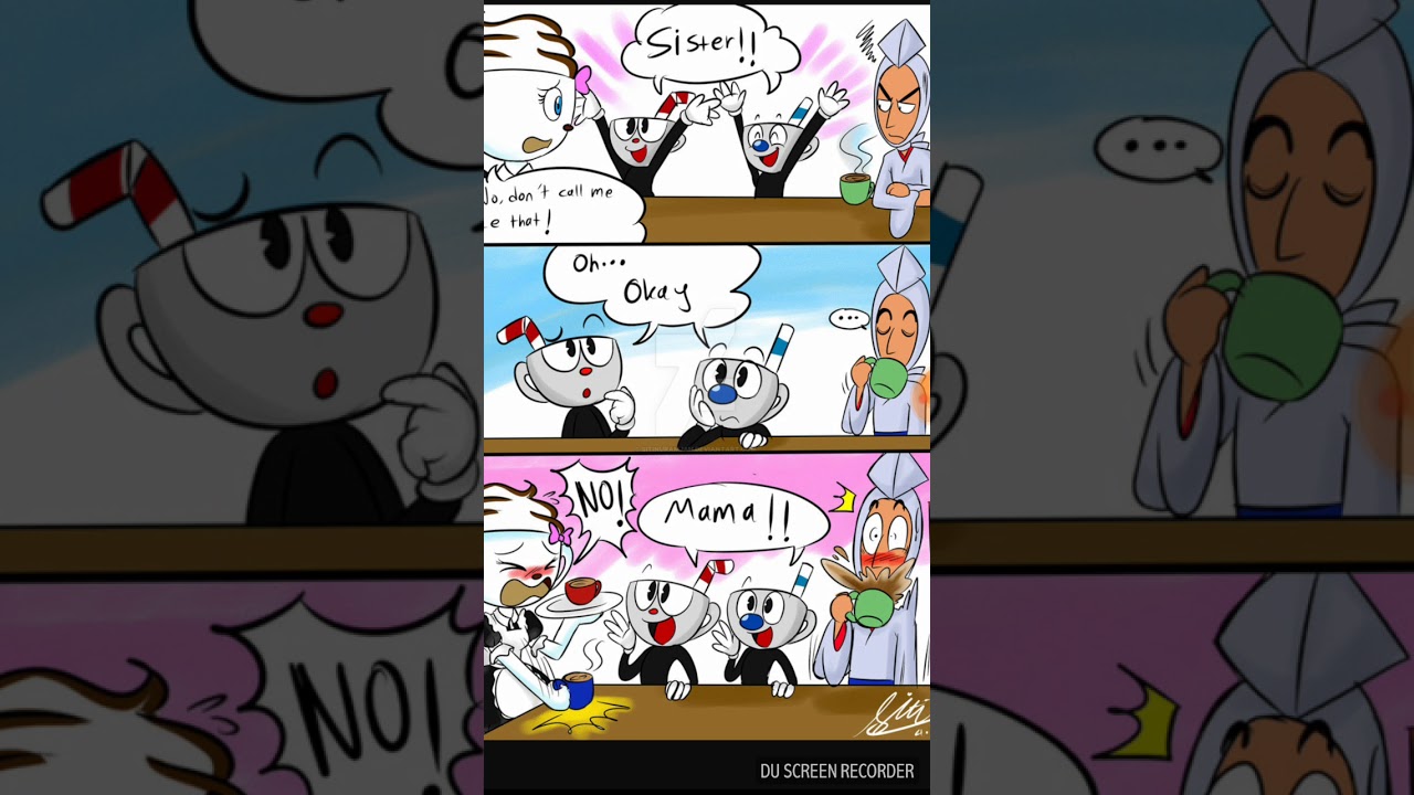 Cuphead & Mugman Comic: Mama!!😂 - YouTube