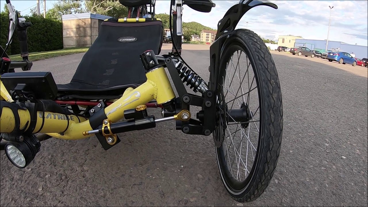 Catrike custom suspension kit - YouTube