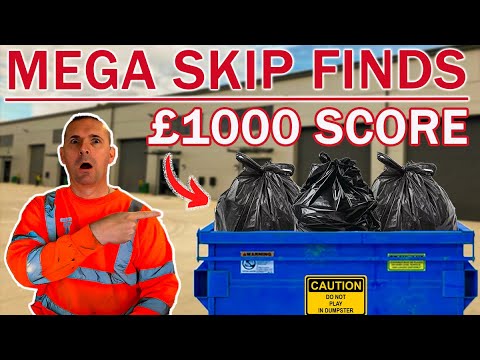 DUMPSTER DIVING UK MEGA SKIP FIND £1000 SCORE UNBELIEVABLE WASTE NOT ...