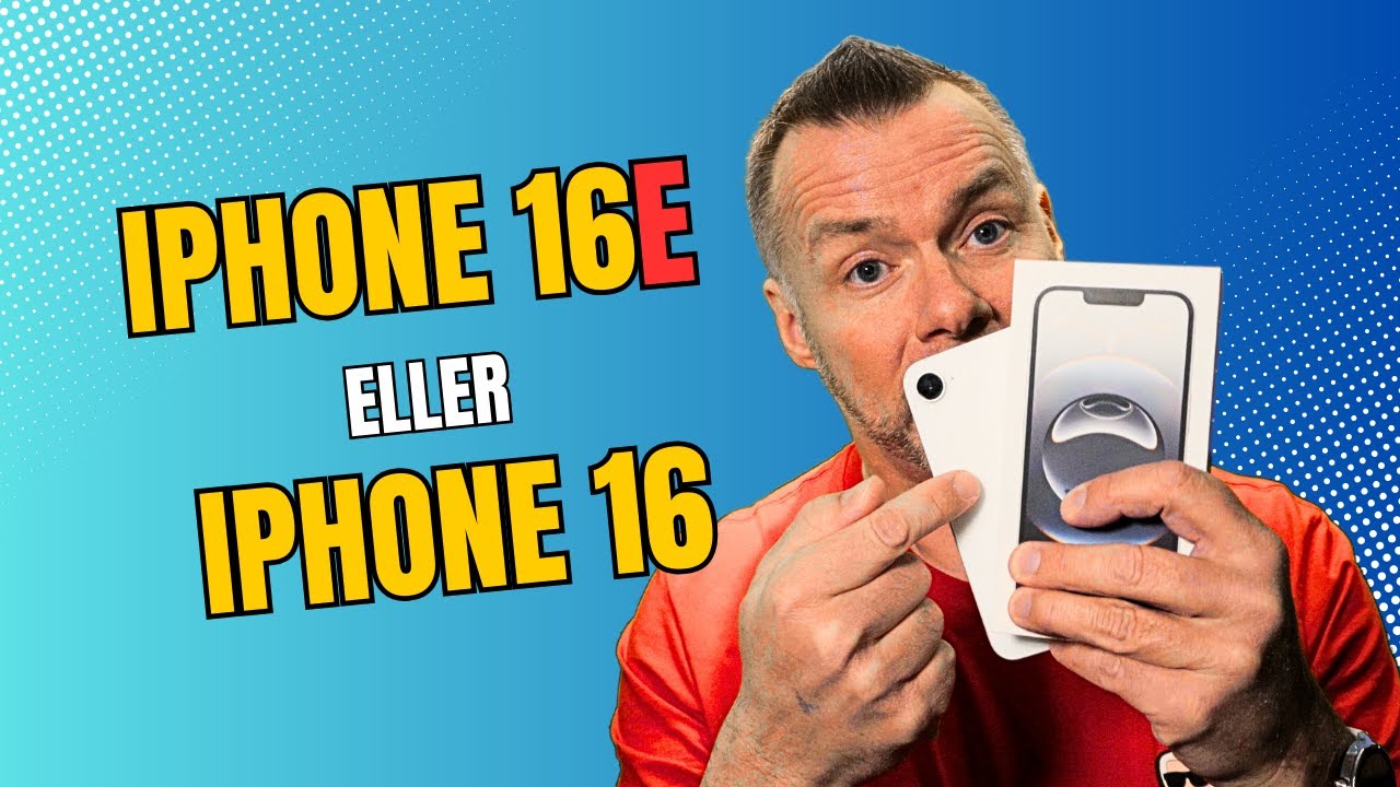 iPhone 16e vs iPhone 16 ⚡️ hvilken skal du vælge? ... dansk test - YouTube