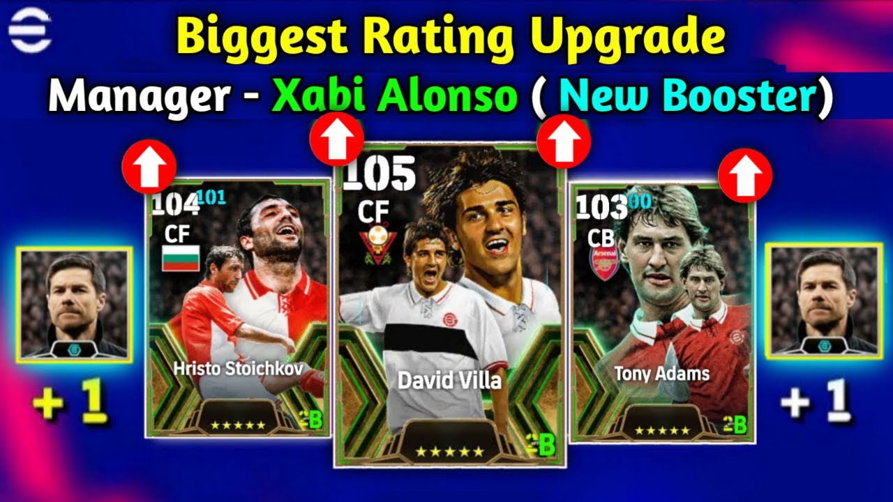 Biggest Ratings Upgrade With New Manager Xabi Alonso In eFootball 2025 ...