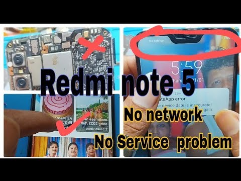 Redmi note 5 no network# no Service problem# network ic problem# Assam ...